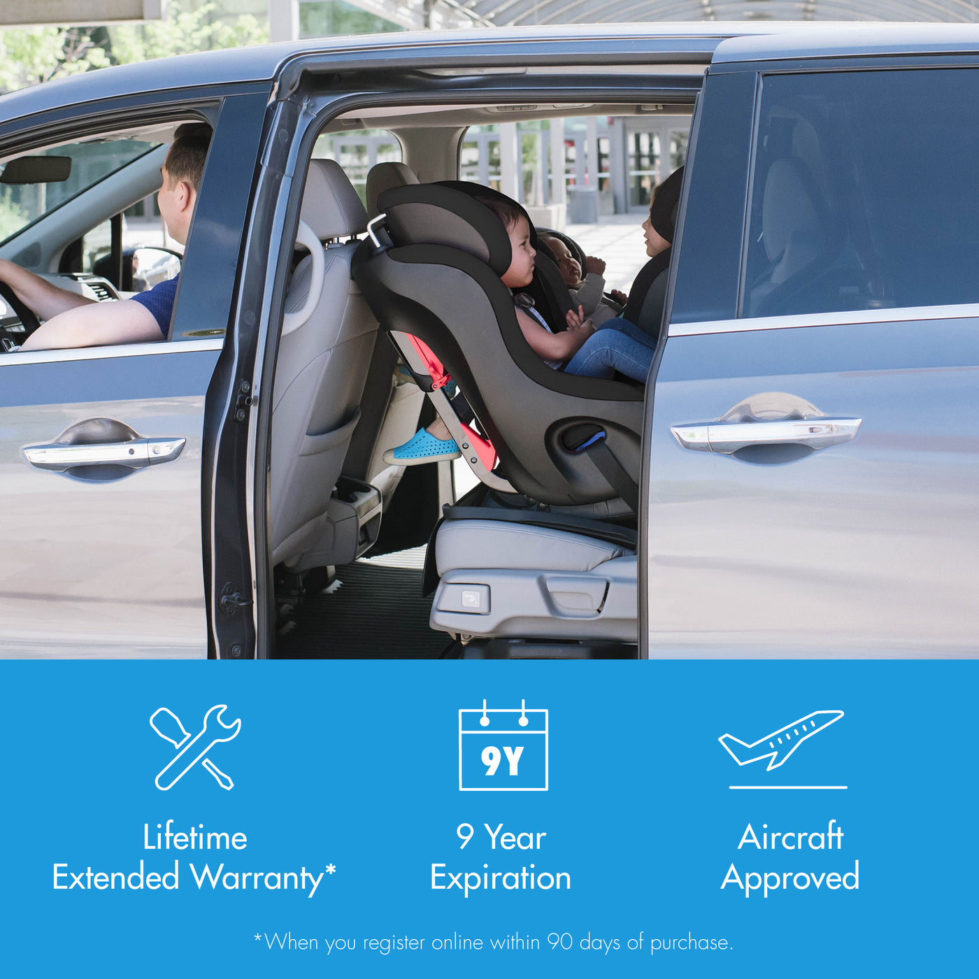 Clek Fllo Slim, Compact Convertible Car Seat for Infants + Toddlers ...